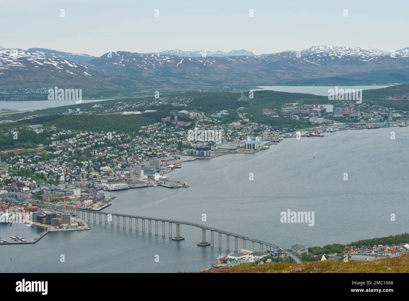 View of Tromso from Storstein, Tromso, Norway Stock Photo - Alamy