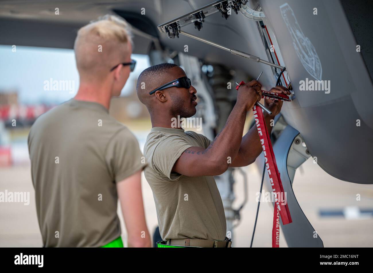 U.S. Air Force Airman 1st Class Jacob Taylor, a dedicated crew chief ...