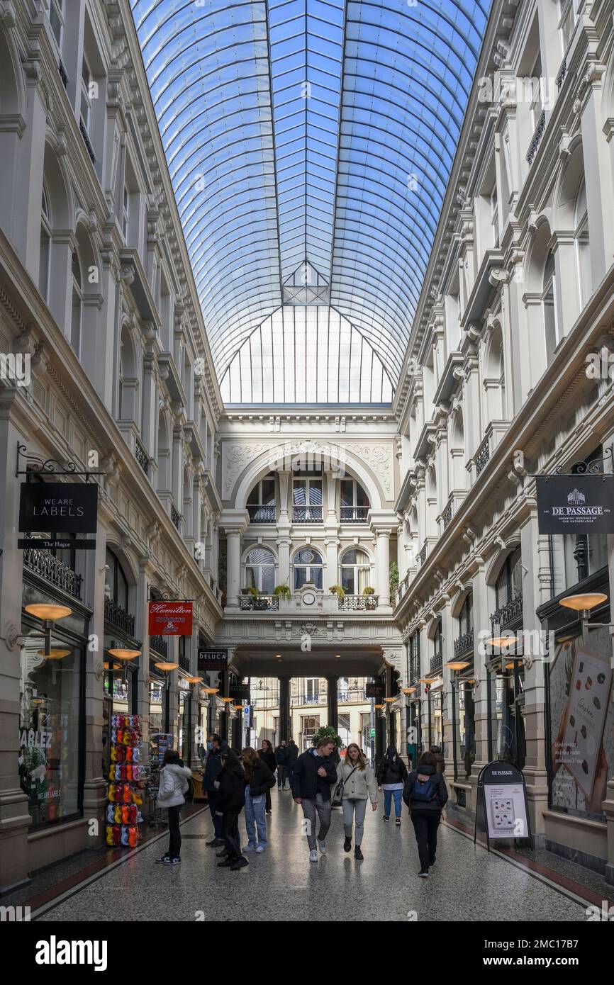 De Passage, neo-Renaissance building, now a shopping centre, The Hague ...