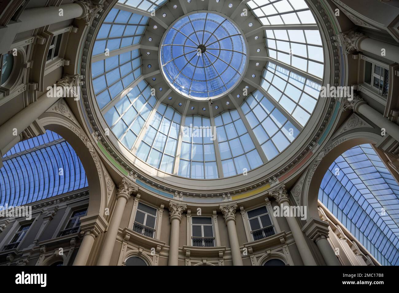Dome of De Passage, neo-Renaissance building, now a shopping centre ...