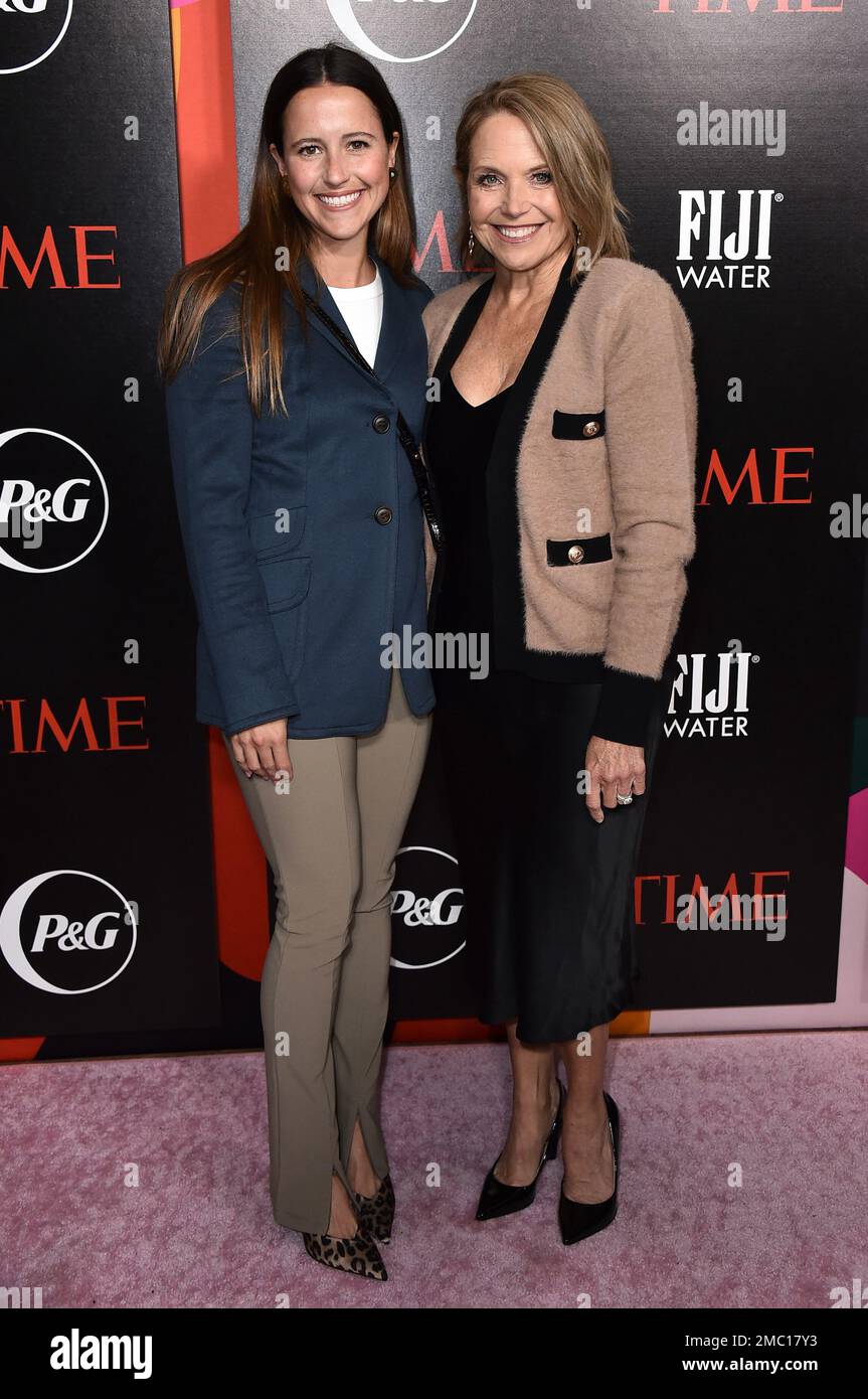 Ellie Monahan, left, and Katie Couric arrive at the Time Women of the ...