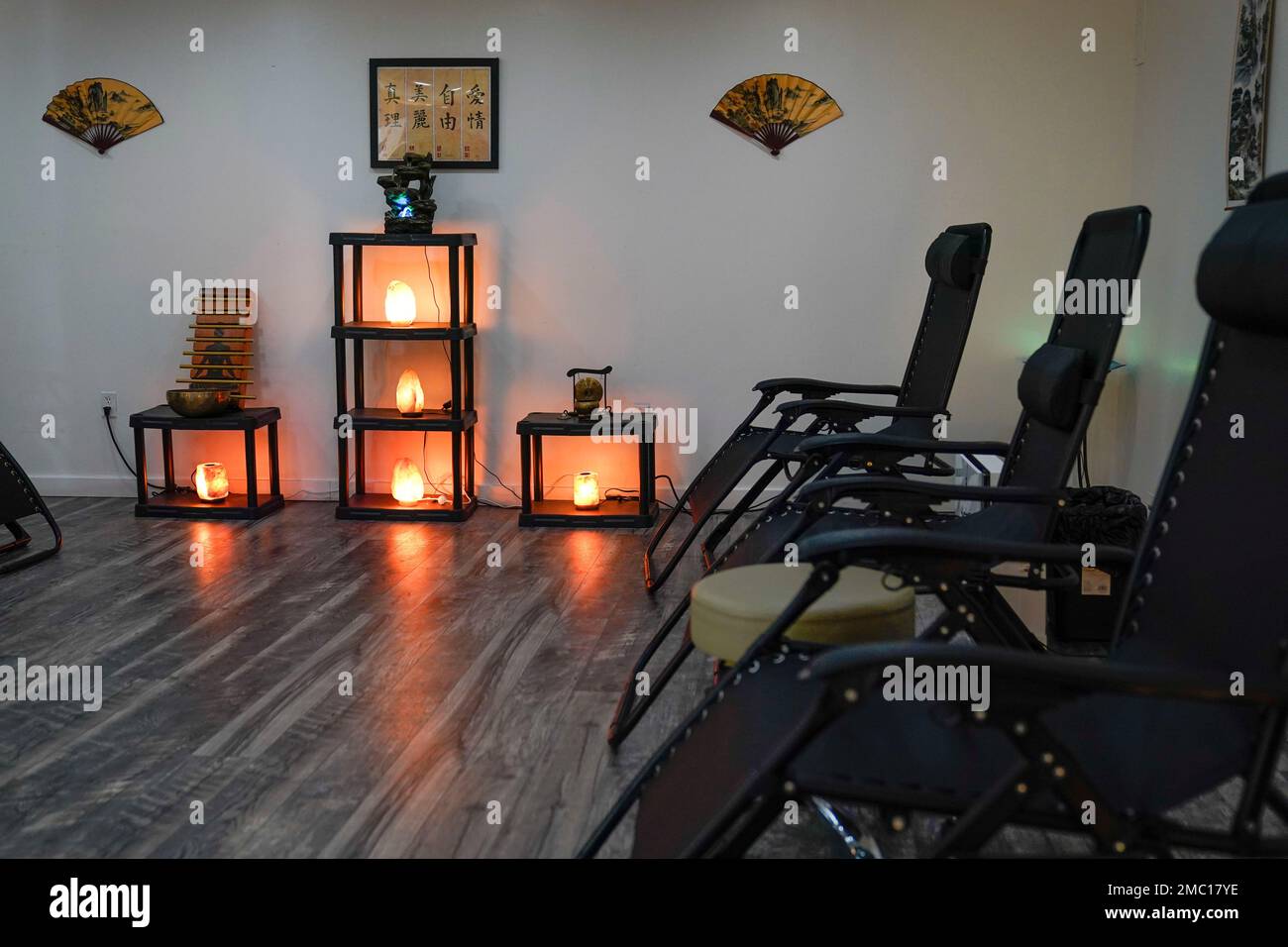 A holistic health services room is seen at an overdose prevention ...