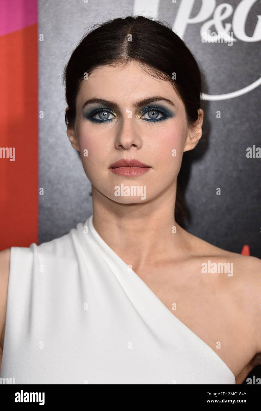 Alexandra Daddario arrives at the Time Women of the Year Gala, Tuesday, March 8, 2022, at Spago ...