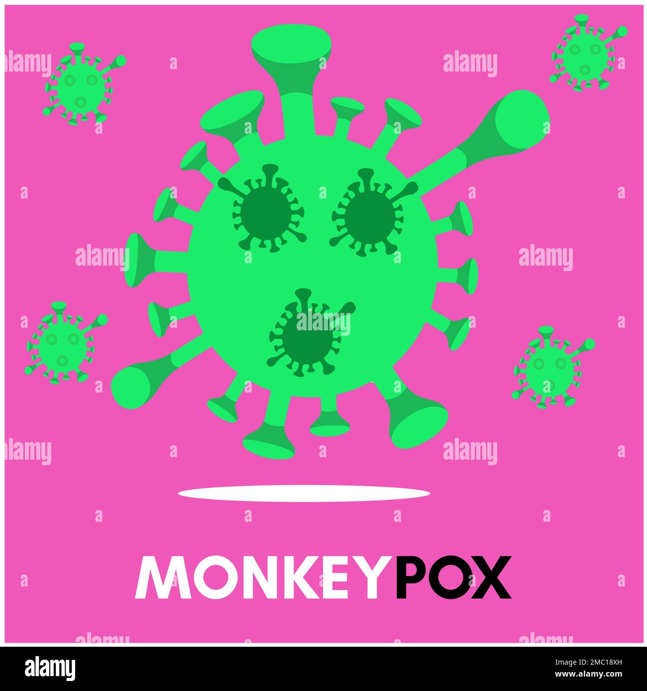 Monkeypox virus illustration, Monkeypox concept, Monkeypox virus ...