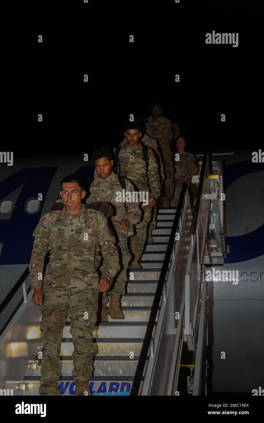 Troopers from Bravo Company, 553rd Division Sustainment Support ...