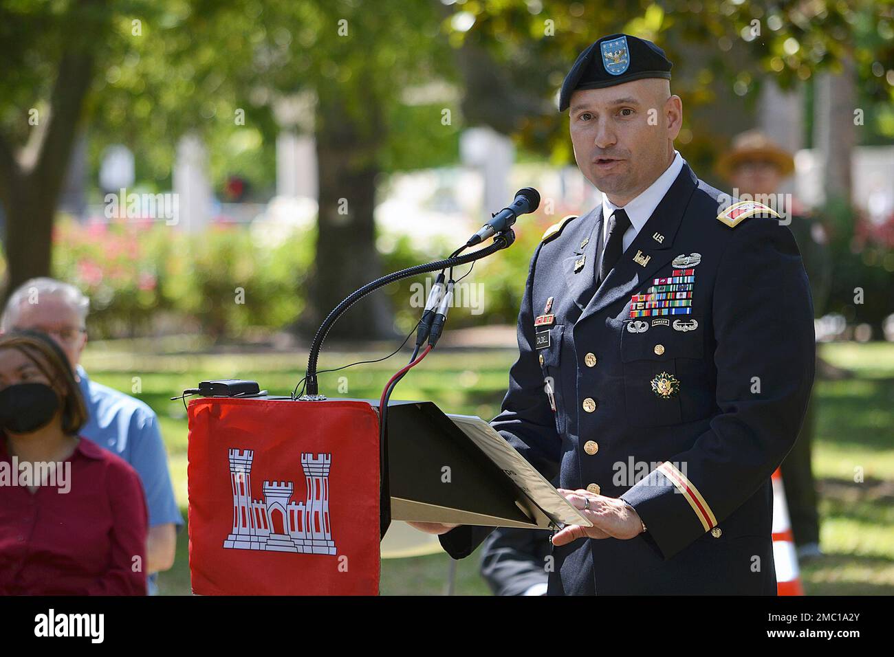 Sacramento District’s Incoming commander, Col. Chad Caldwell, addresses ...