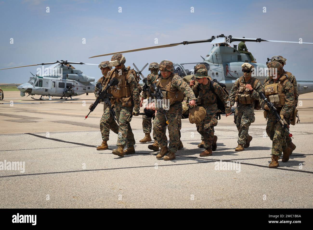 U.S. Marines with Foxtrot Co., 2nd Battalion, 24th Marine Regiment, 4th ...
