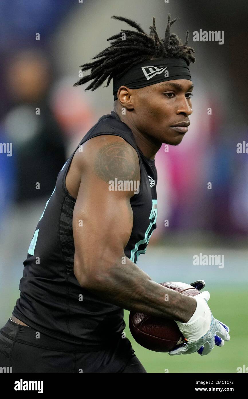 Texas Tech defensive back Damarcus Fields participates in a drill at ...