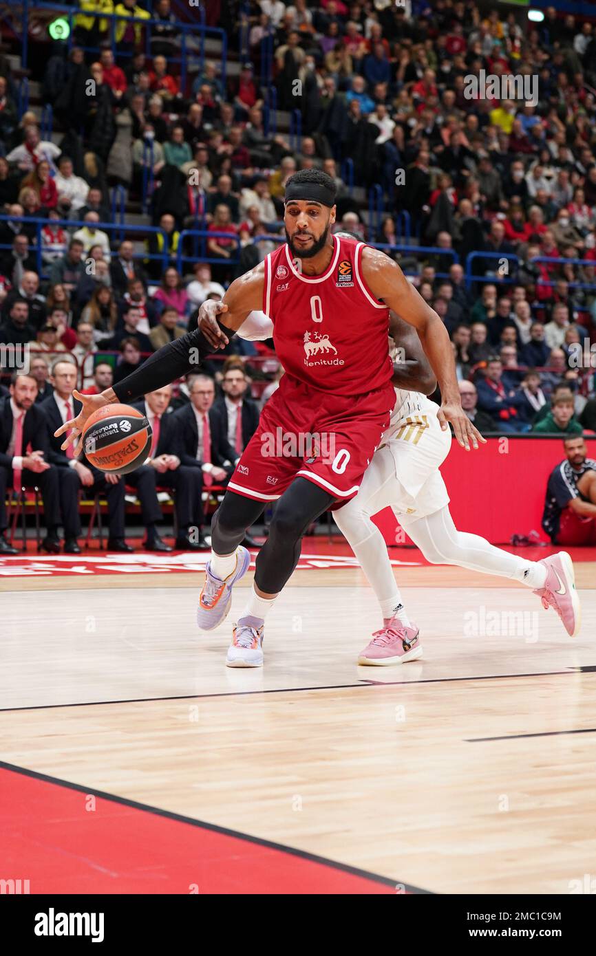 Milan, Italy. 20th Jan, 2023. Brandon Davies (Ea7 Emporio Armani Milano ...