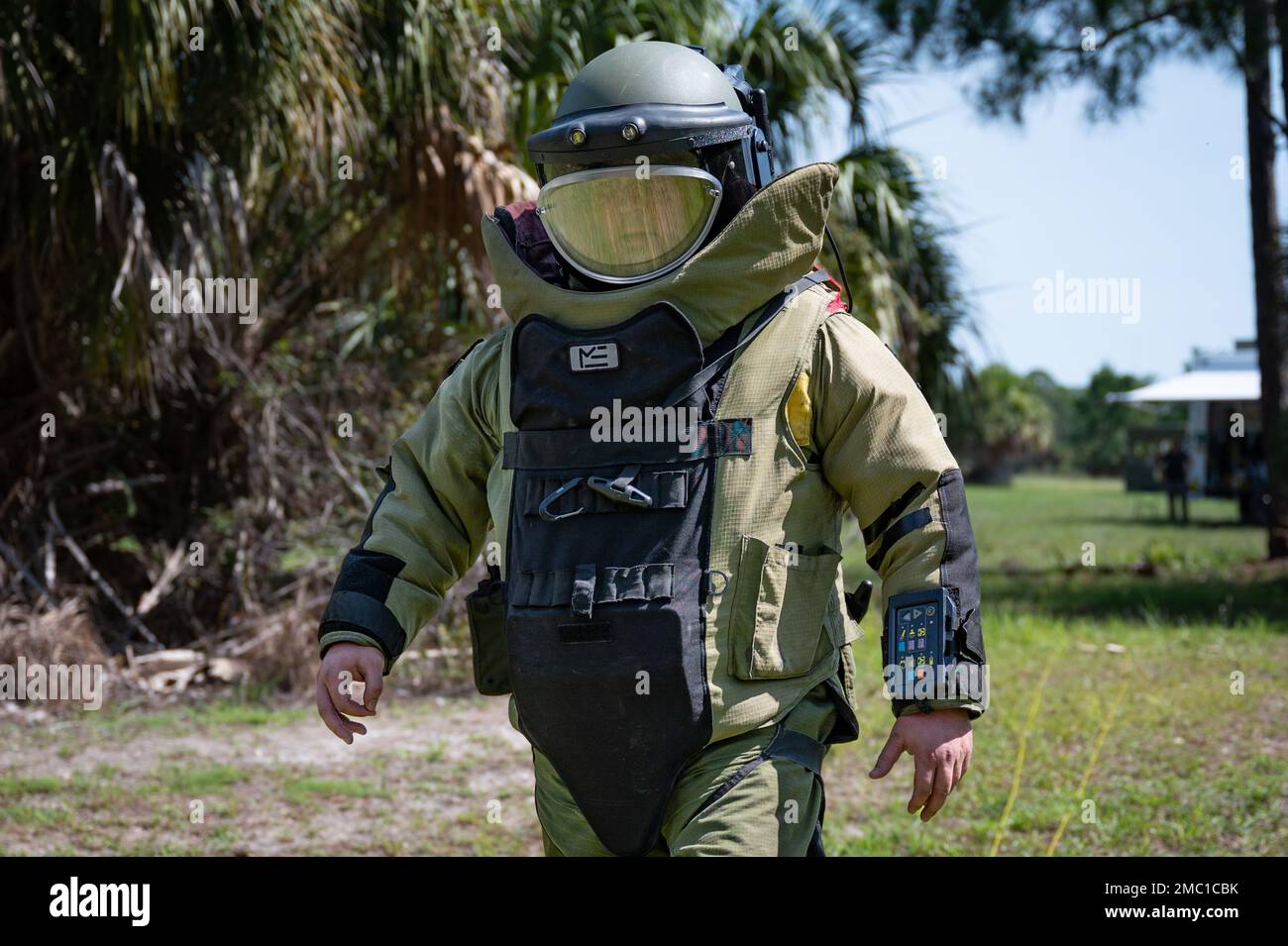 The 45th Civil Engineer Squadron Explosive Ordnance Disposal team ...