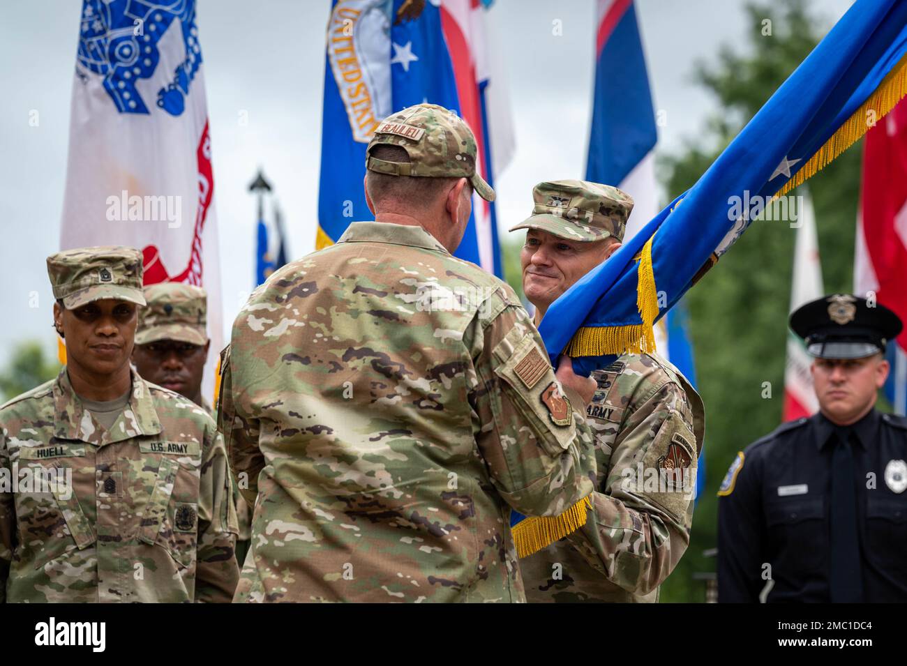 U.S. Army Col. Chesley Thigpen, 733d Mission Support Group outgoing ...