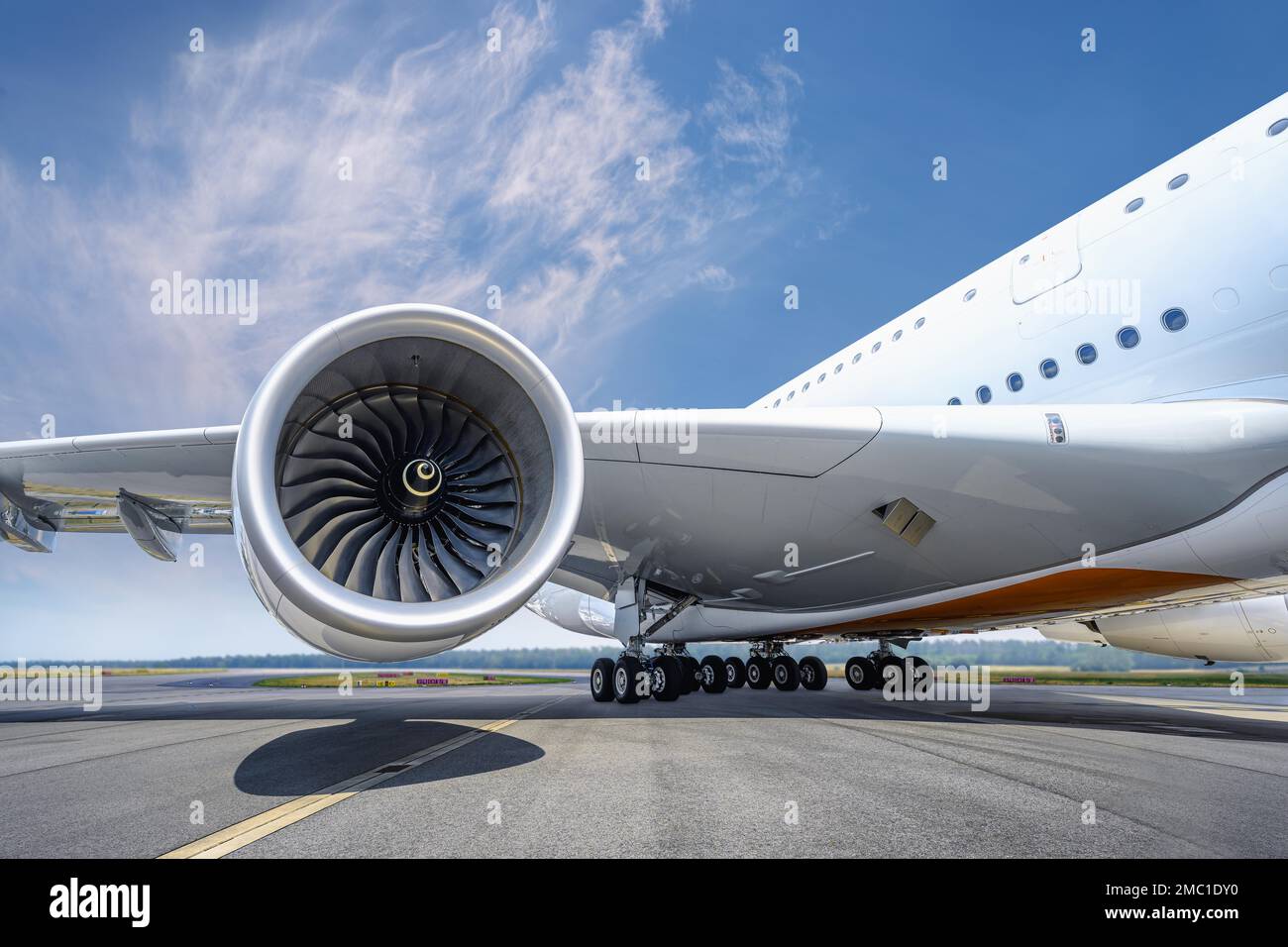 jet engine of an modern airliner Stock Photo - Alamy