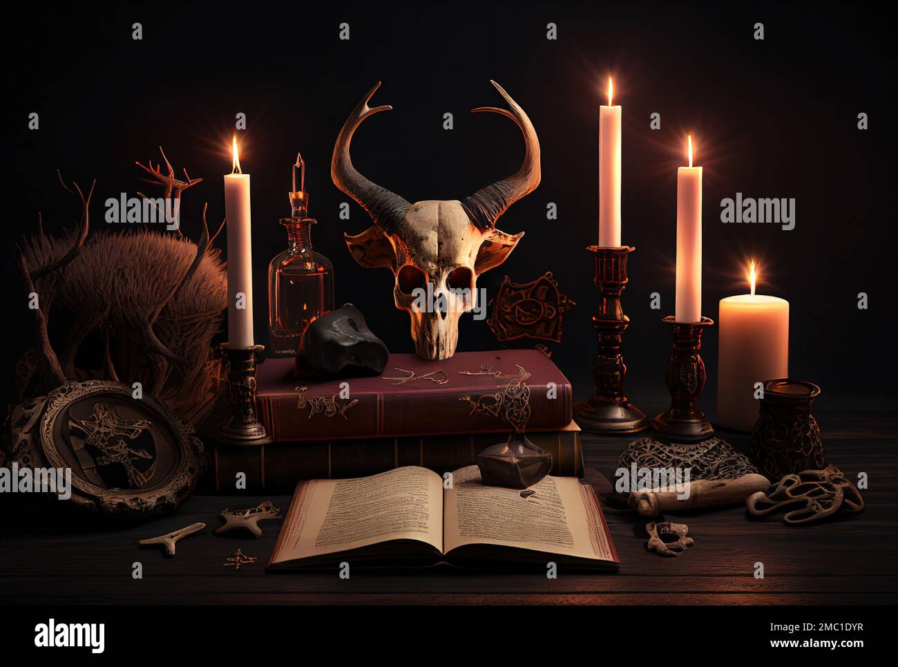 mystical abstract plot on the theme of astrology and witchcraft with ...