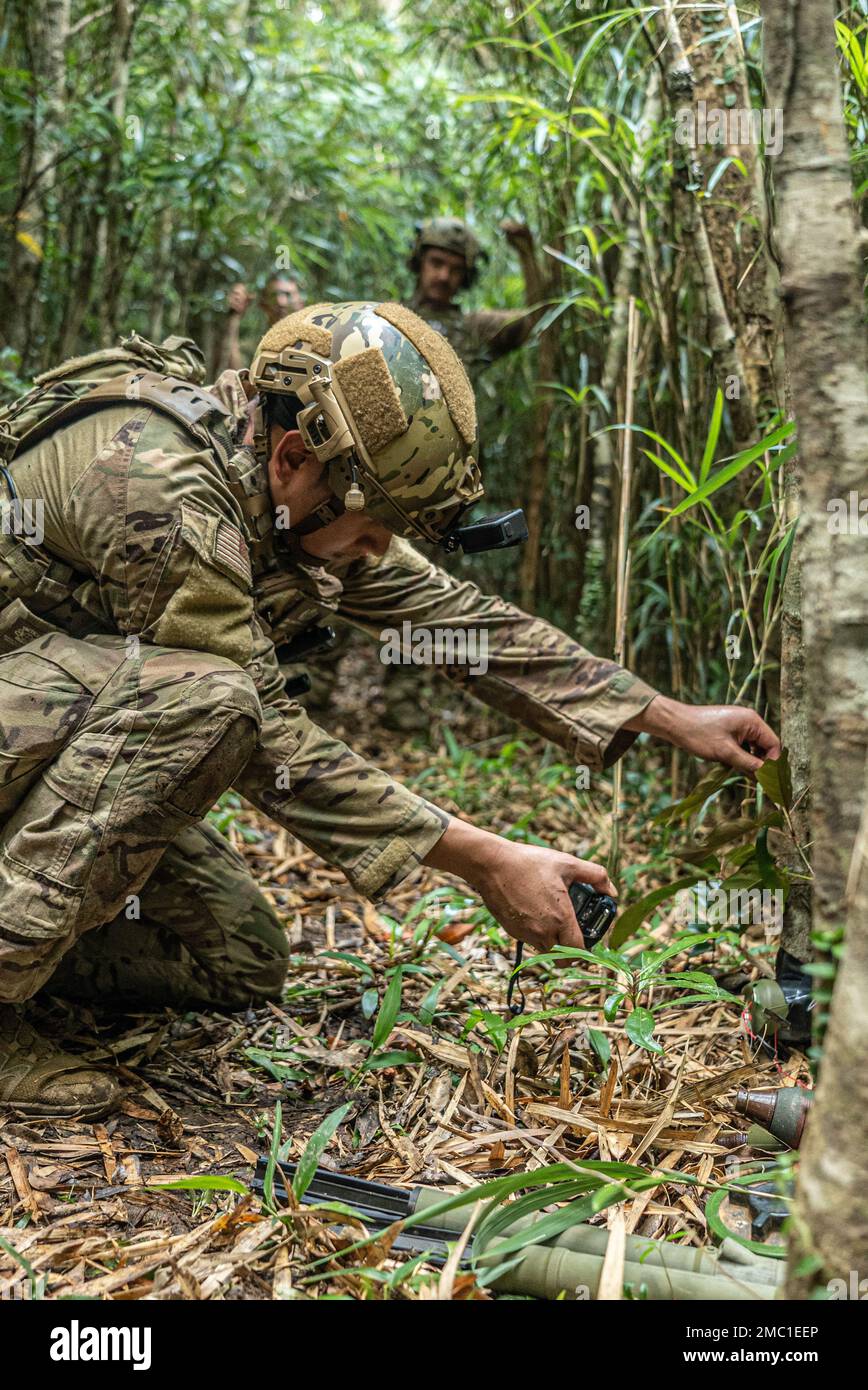 U.S. Air Force Senior Airman Christopher Ramos, an explosive ordnance ...