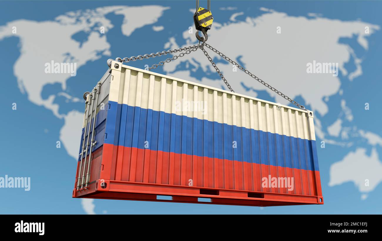 Symbolic image on the subject of Russia and export Stock Photo - Alamy