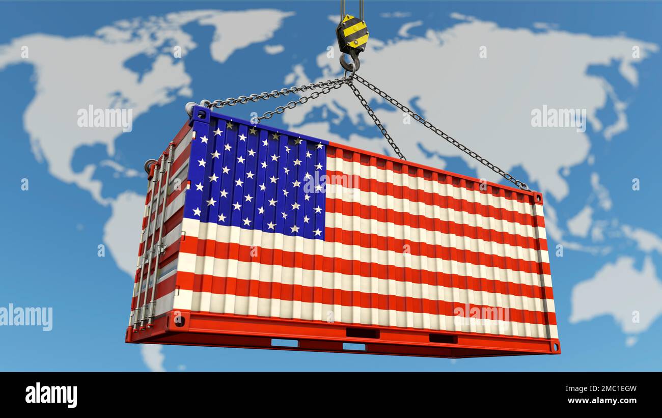 American flag projection hi-res stock photography and images - Alamy