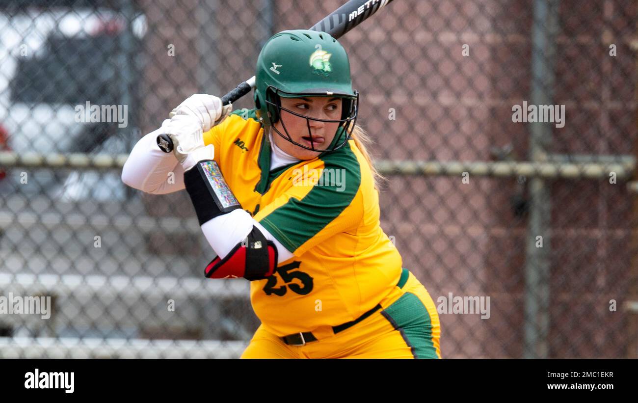 Norfolk St. pitcher Cam Andersen (25) goes up to bat during an NCAA ...