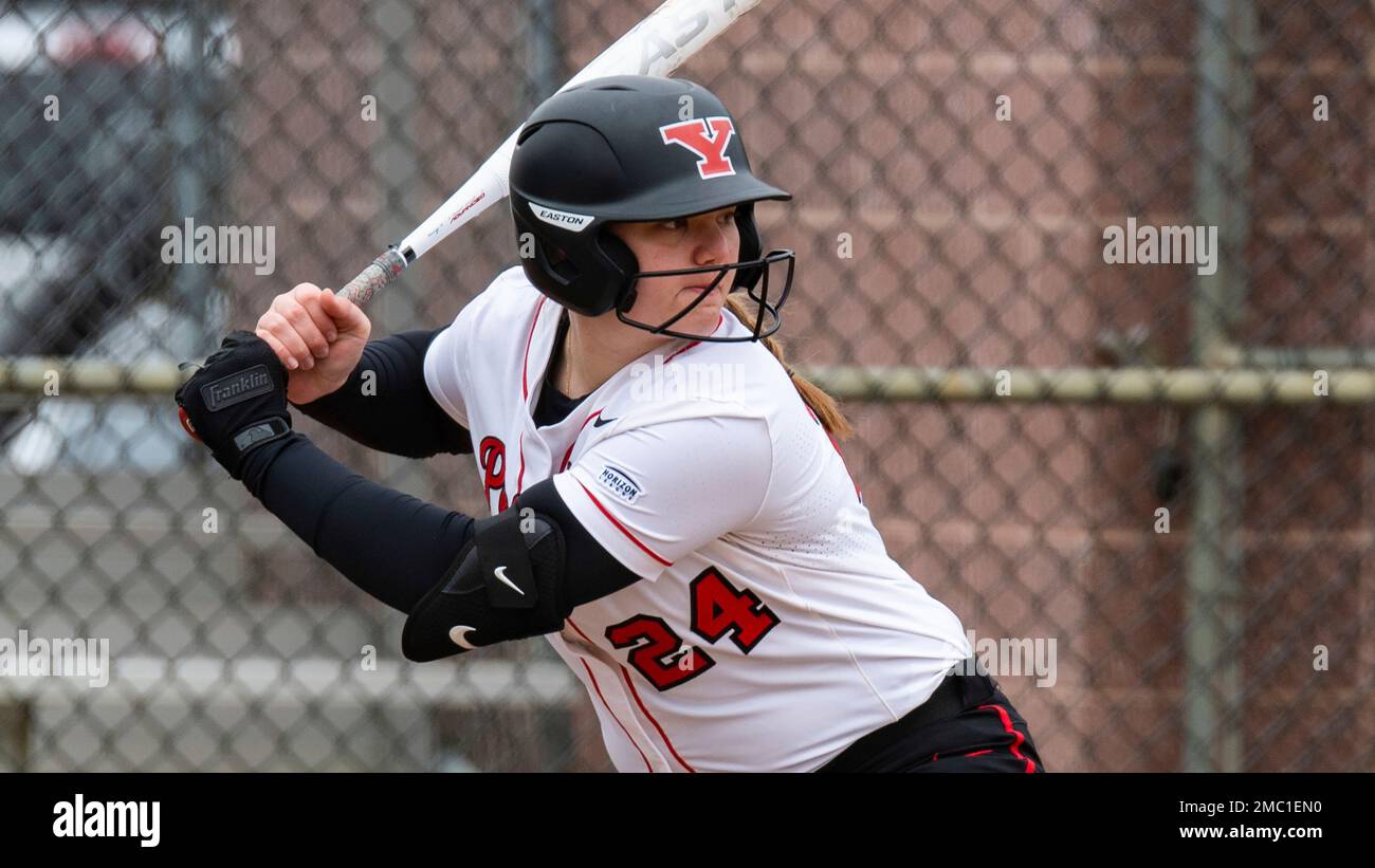 Youngstown St. catcher Taylor Truran (24) goes up to bat during an NCAA ...