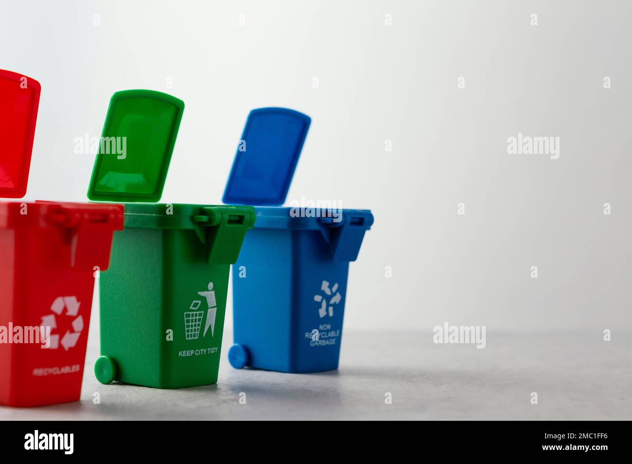 Miniature recycling bins hi-res stock photography and images - Alamy