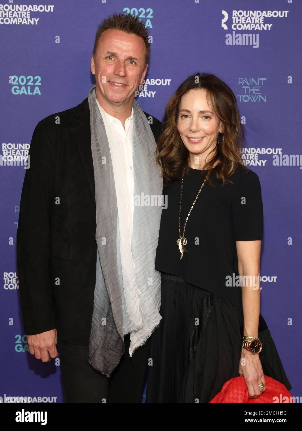 Chef Marc Murphy, left, and his wife Pamela Schein Murphy, right ...