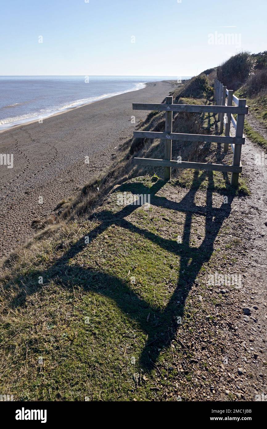 cliff track sizewell suffolk england Stock Photo - Alamy
