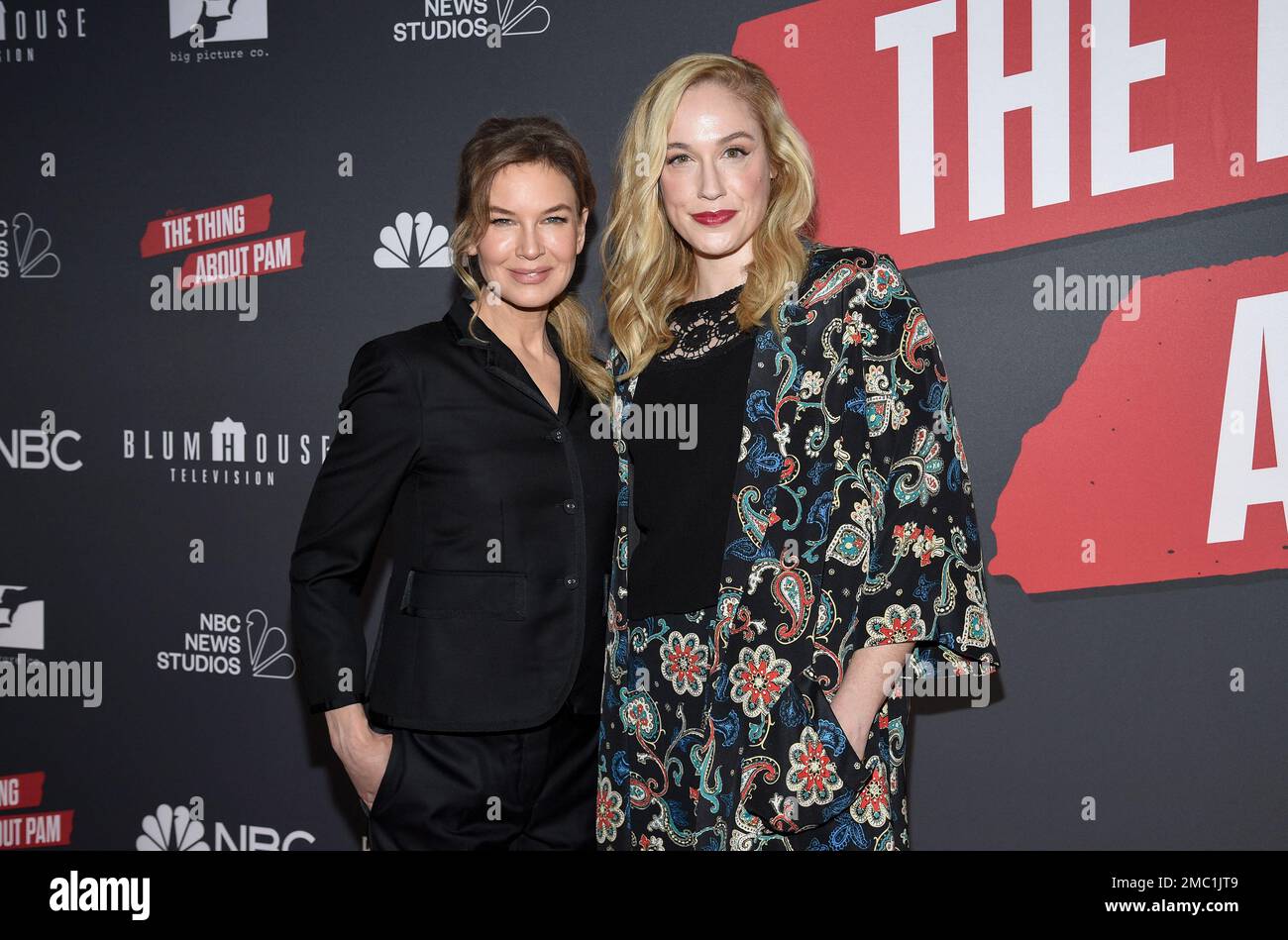 Actor and executive producer Renée Zellweger, left, and executive ...