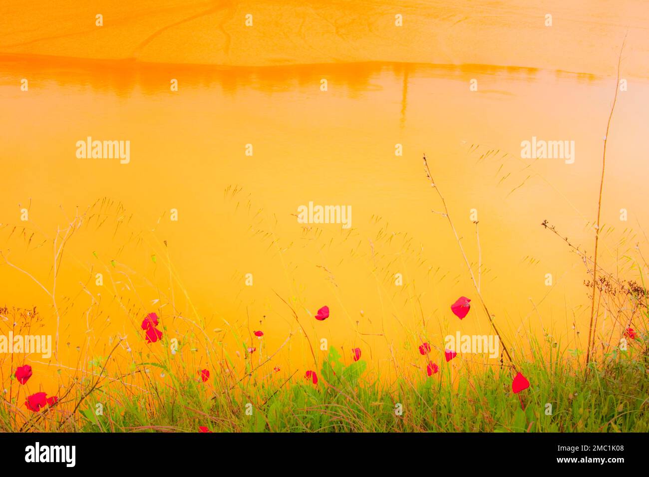 Ochre mining, alluvial basin for ochre mud, Le Colorado Provencal ...