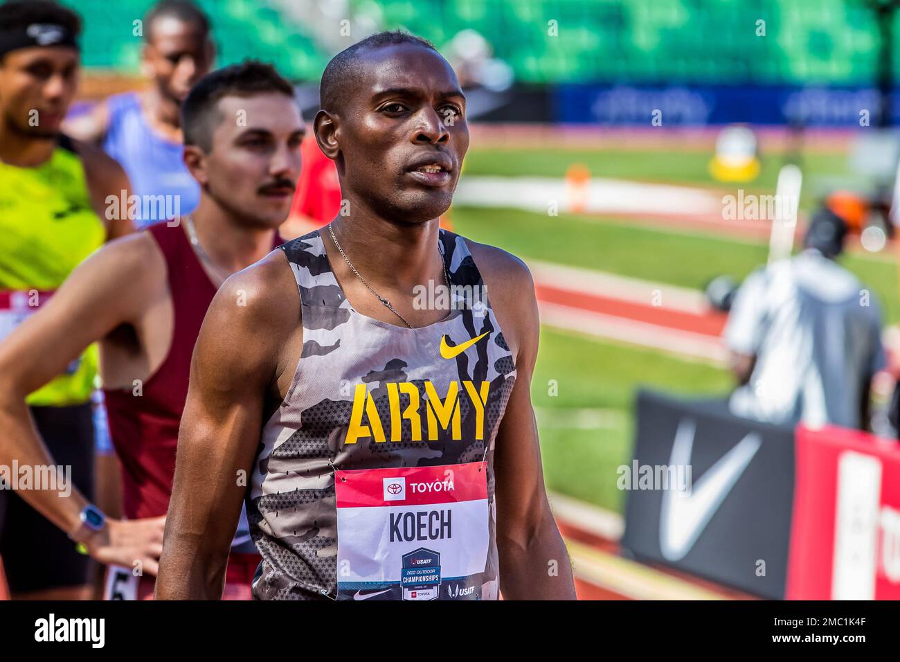 Spc. Jonah Koech, a Track & Field Soldier-athlete assigned to the World ...
