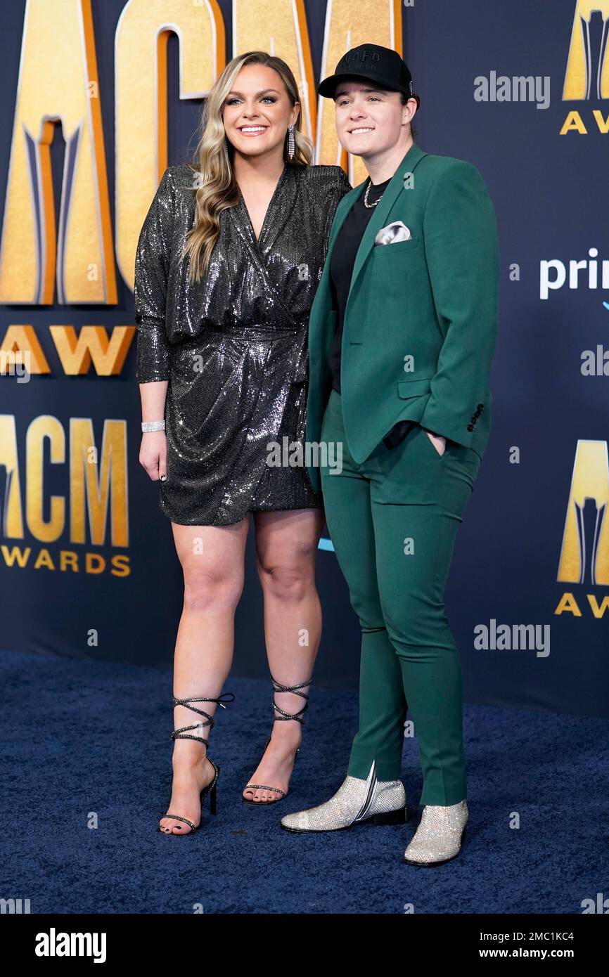 Lily Rose, right, and Daira Eamon arrive at the 57th Academy of Country ...