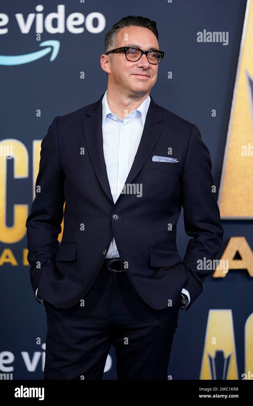 Adam Stotsky arrives at the 57th Academy of Country Music Awards on ...