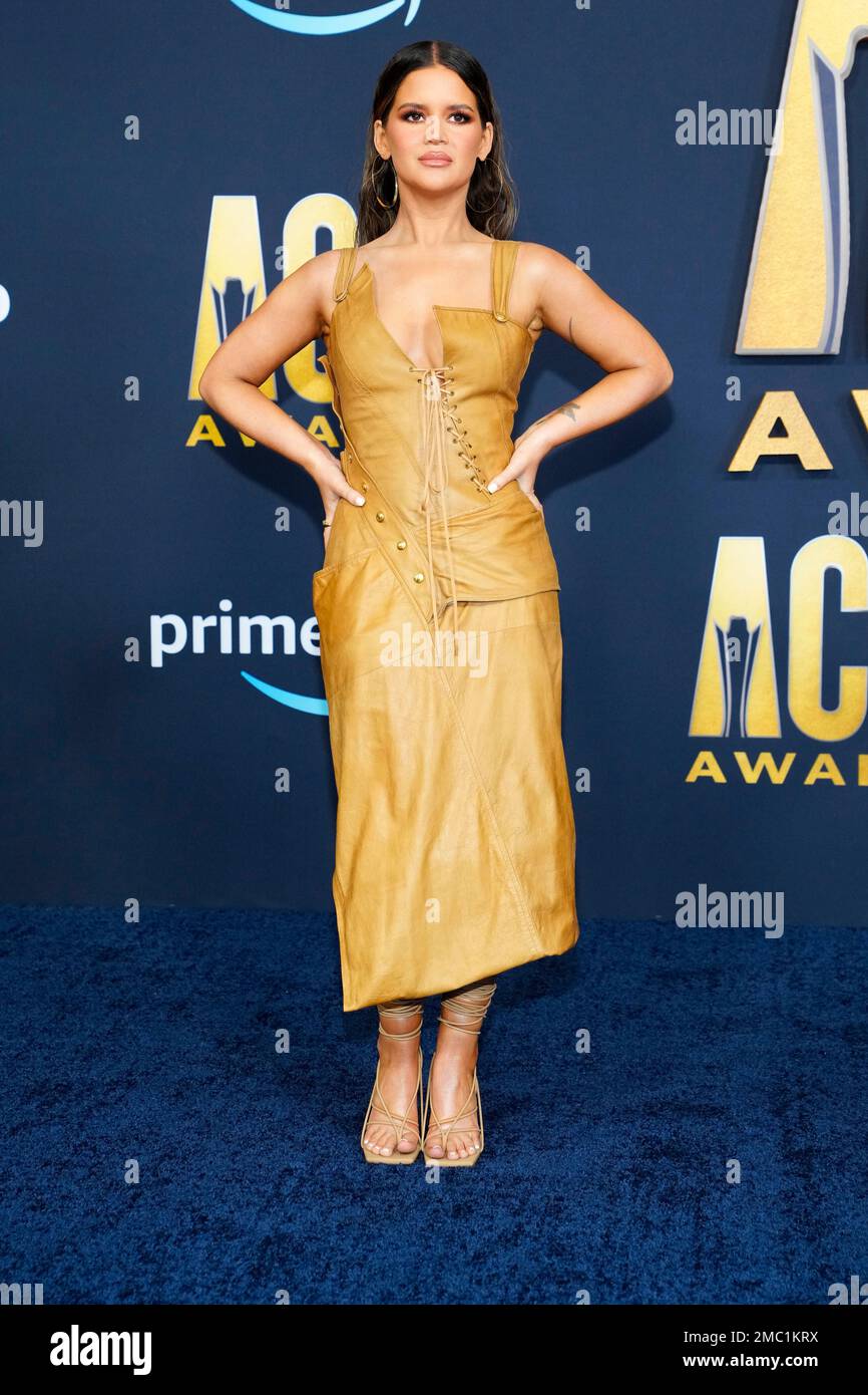 Maren Morris arrives at the 57th Academy of Country Music Awards on ...