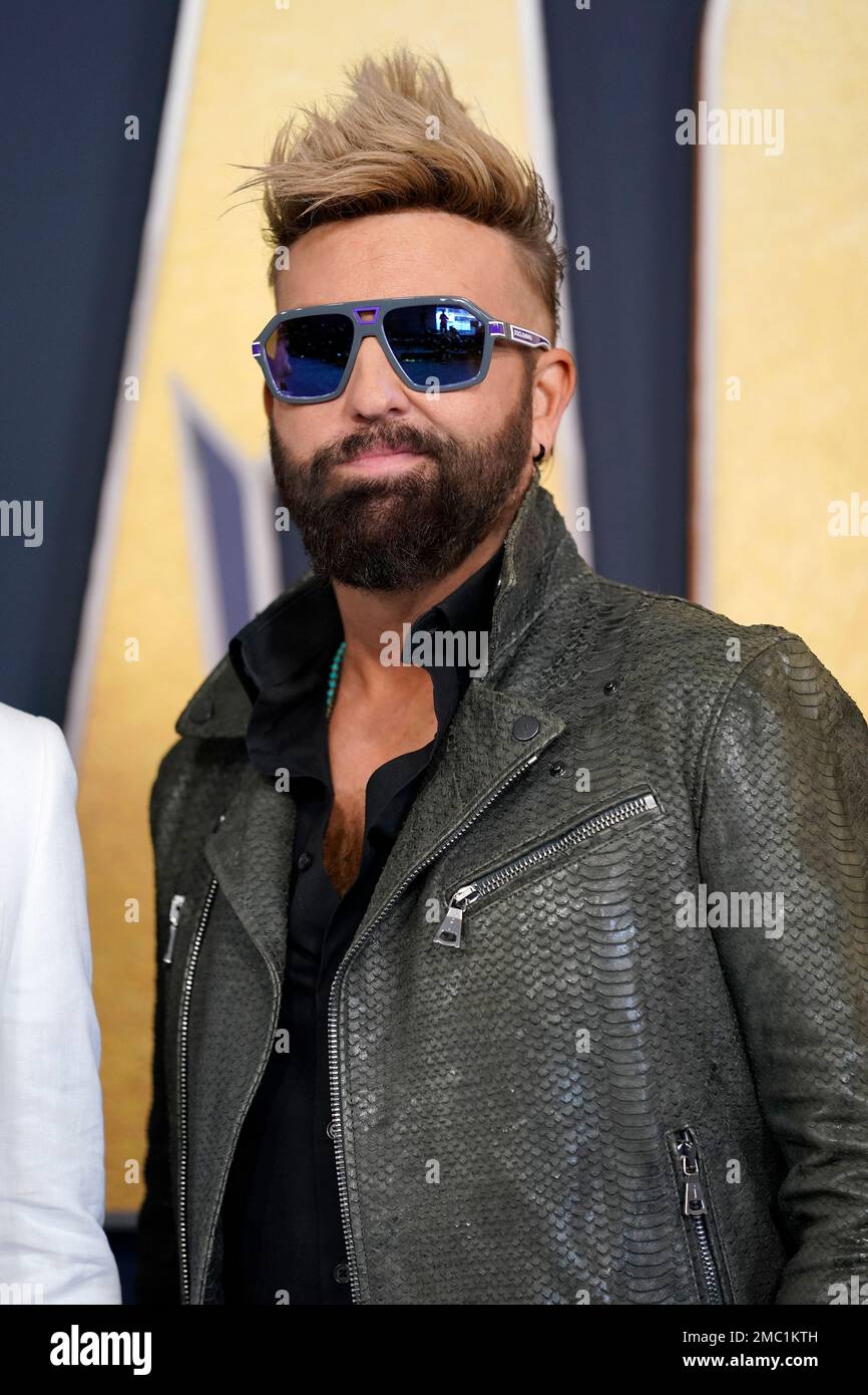 Preston Brust arrives at the 57th Academy of Country Music Awards on ...