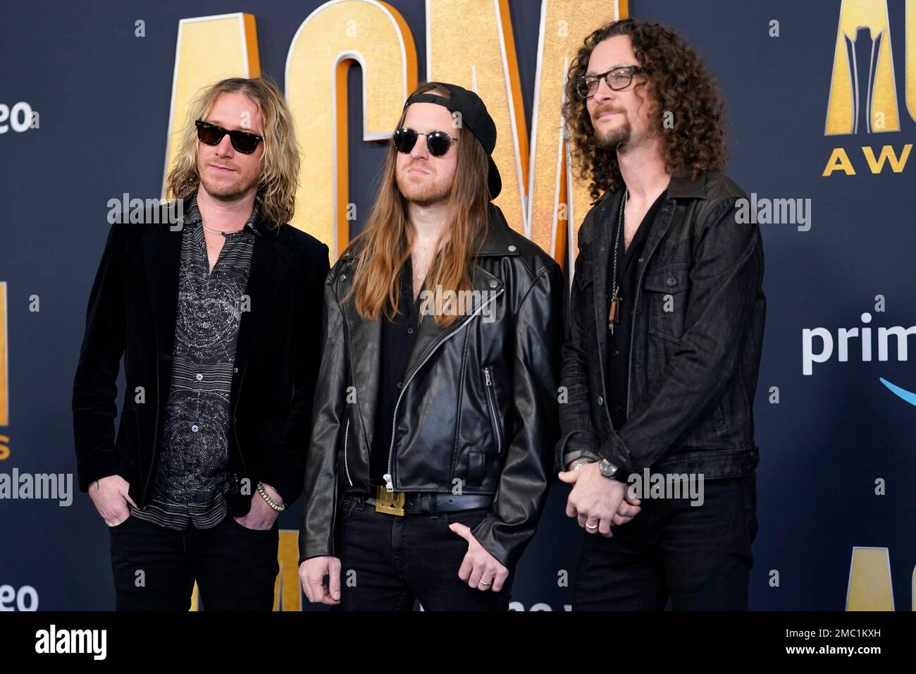 Jaren Johnston, from left, Neil Mason, Kelby Ray of The Cadillac Three ...