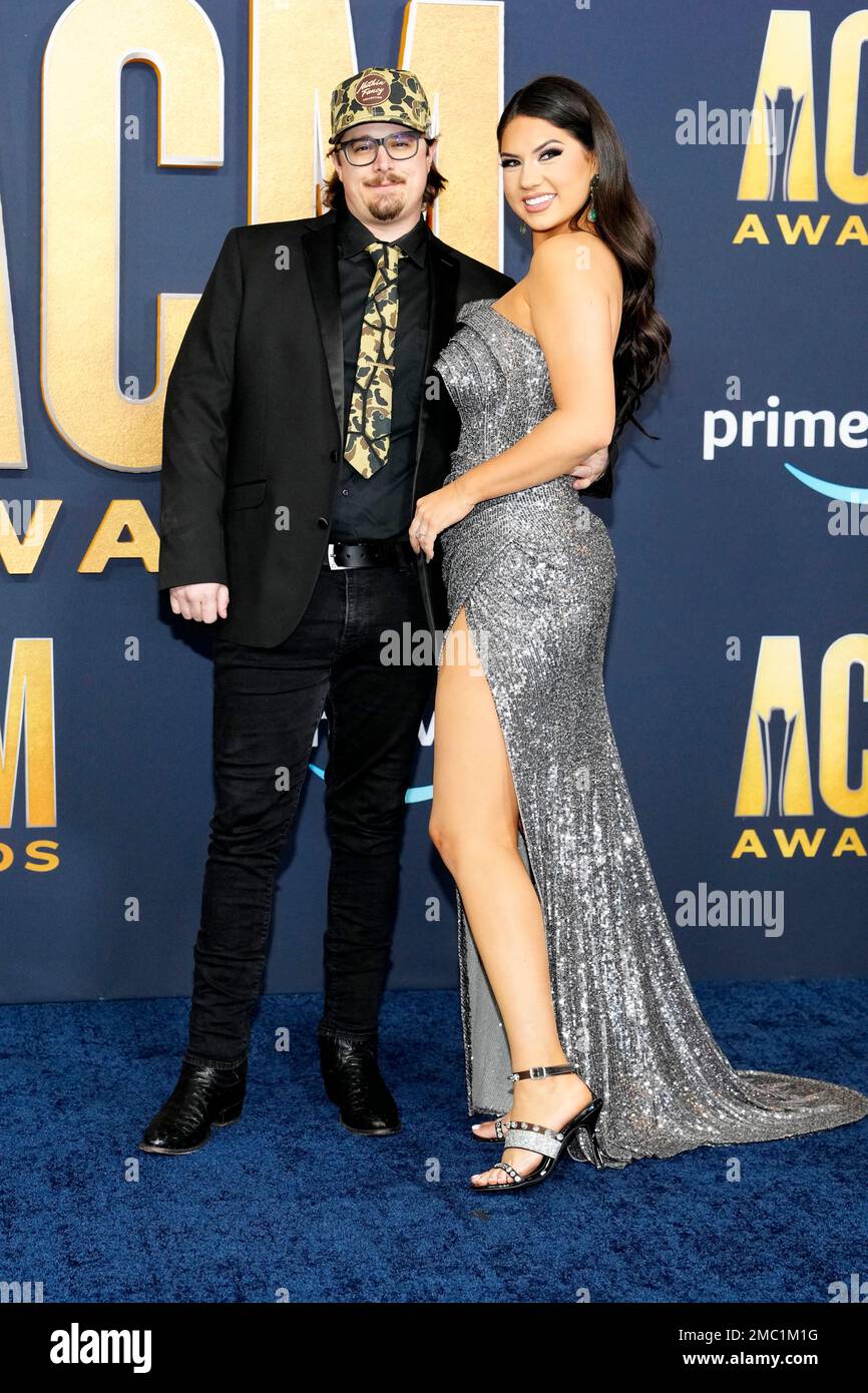 HARDY and Caleigh Ryan arrive at the 57th Academy of Country Music ...