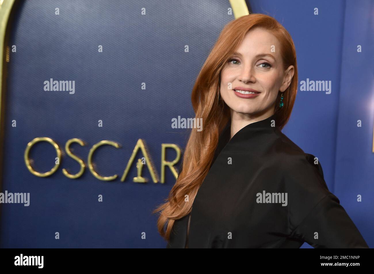 Jessica Chastain arrives at the 94th Academy Awards nominees luncheon ...