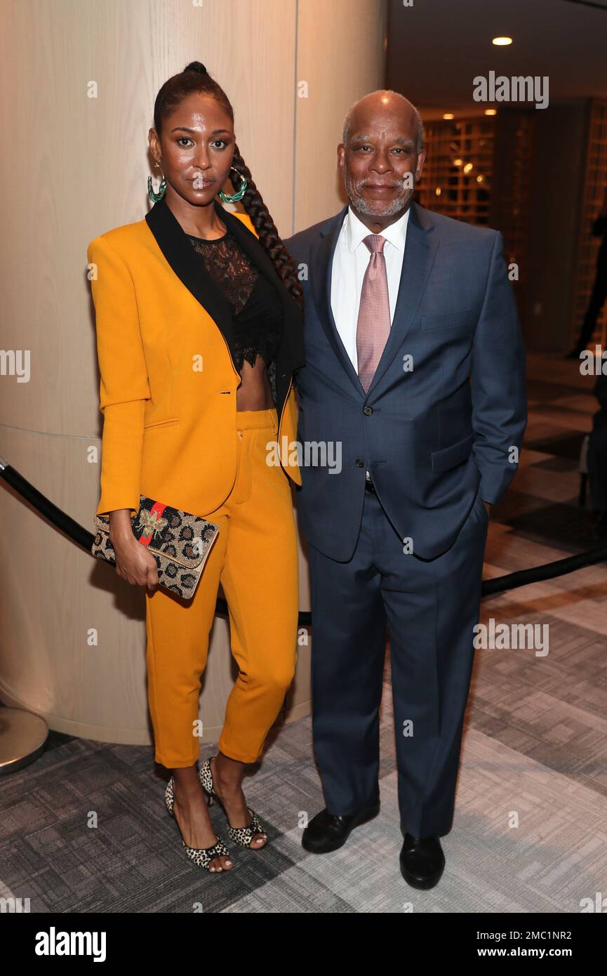Traci A. Curry, left, and Stanley Nelson Jr. attend the 94th Academy ...