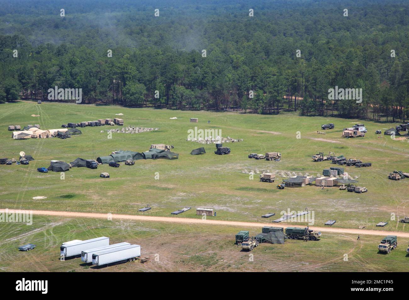 The 148th Brigade Support Battalion's brigade support area (BSA) stands ...