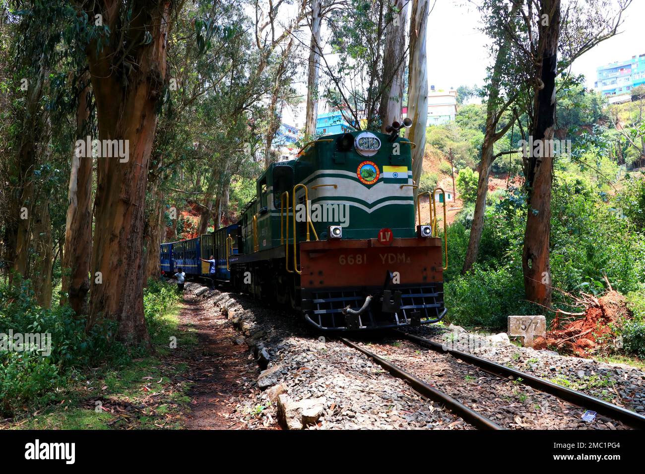 The diesel Locomotive engine, UNESCO heritage, Indian railways, India ...
