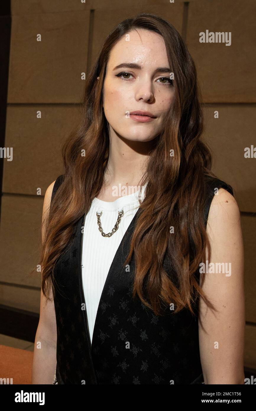 Stacy Martin attends the Louis Vuitton Ready To Wear Fall/Winter 2022 ...