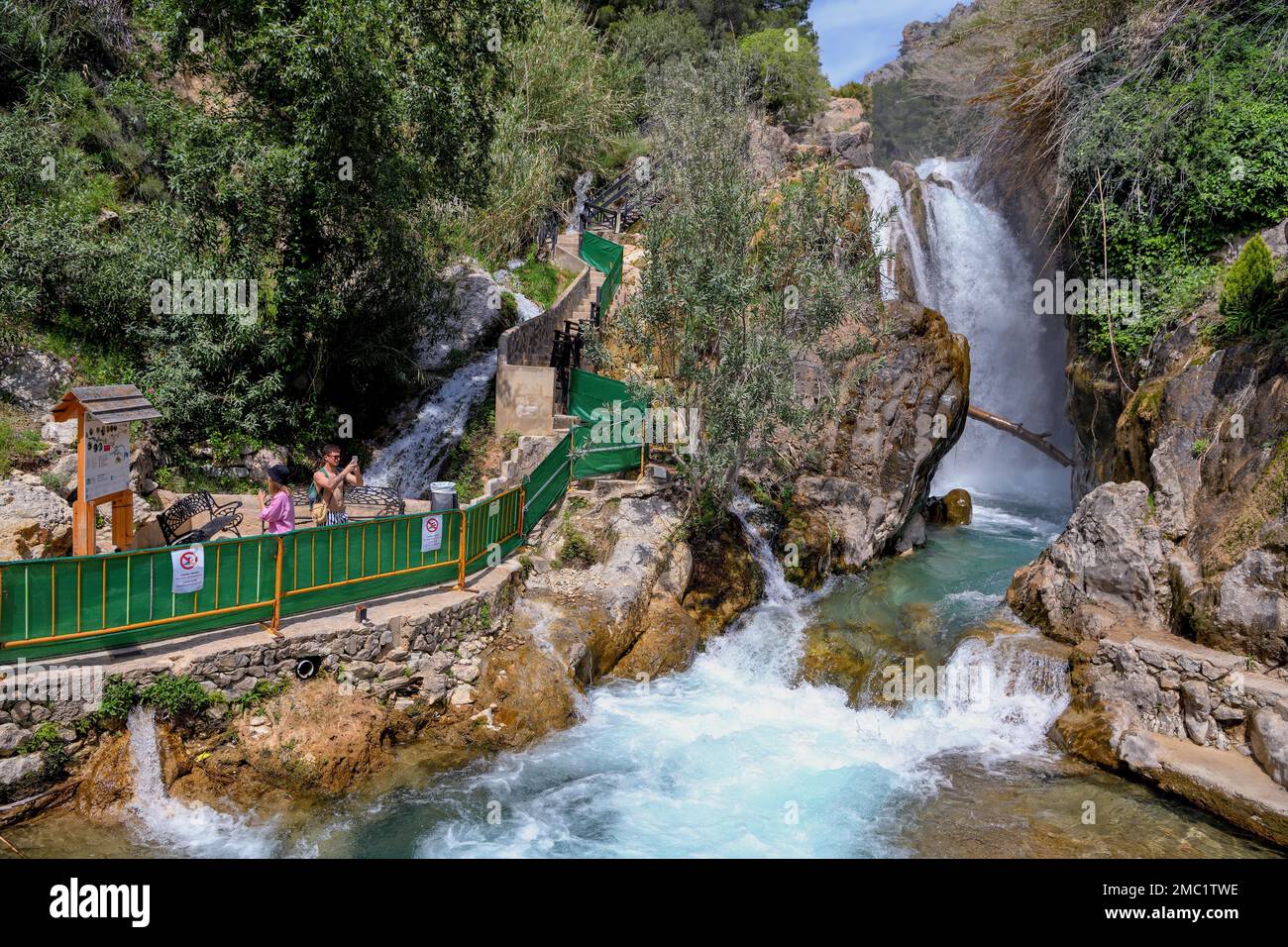Fuentes del Algar or Fonts de lAlgar, waterfalls, near Bolulla, Costa ...