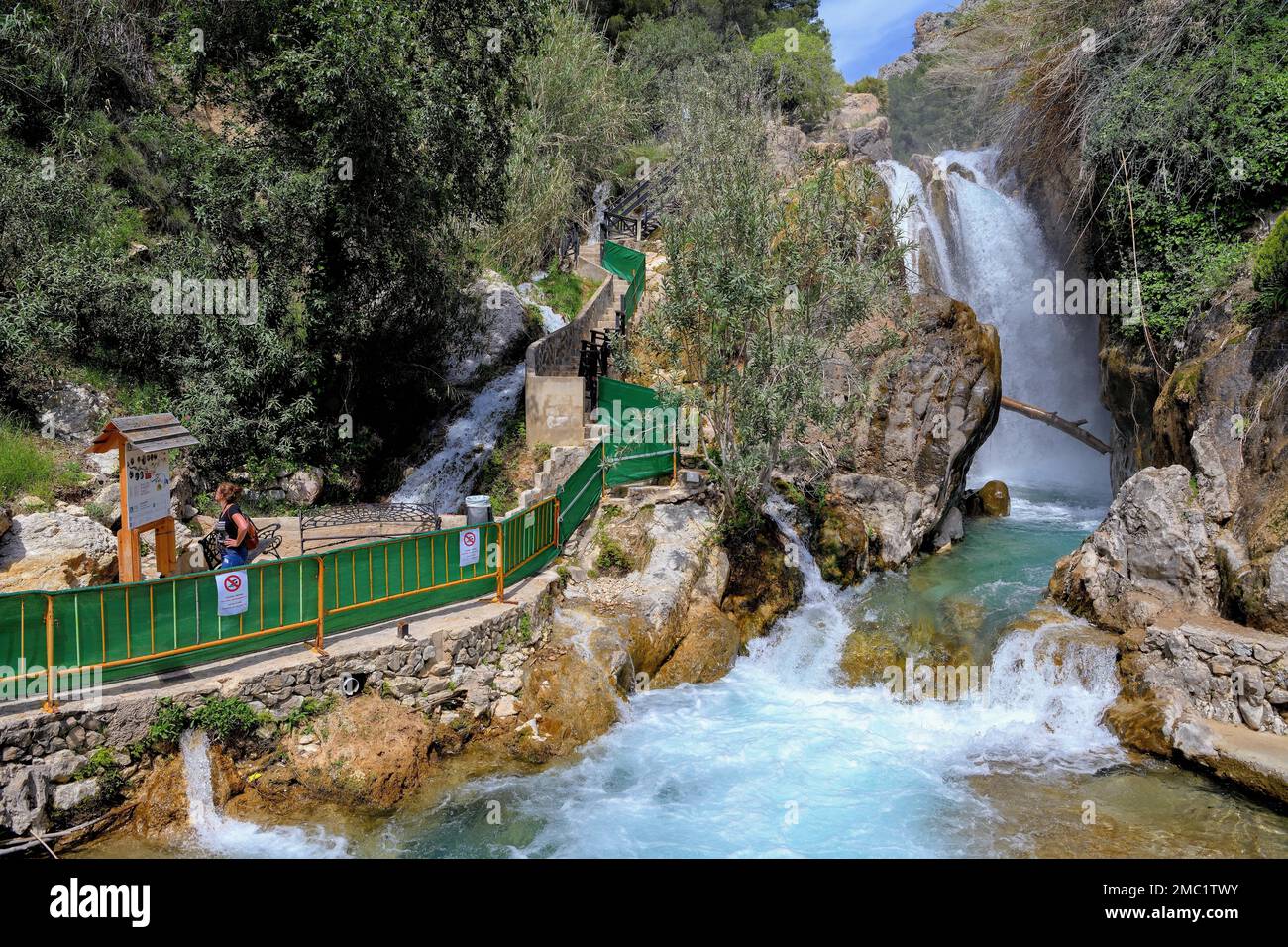 Fuentes del Algar or Fonts de lAlgar, waterfalls, near Bolulla, Costa ...