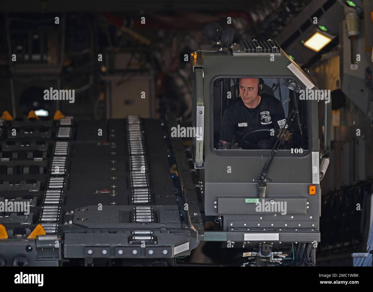 U.S. Air Force Tech. Sgt. Michael Harrison, air terminal operation ...