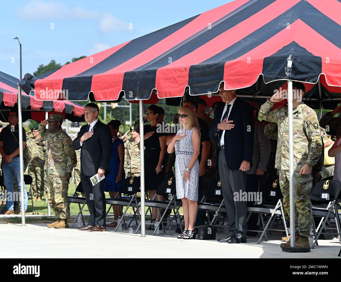 Family members and U.S. Army John F. Kennedy Special Warfare Center and ...
