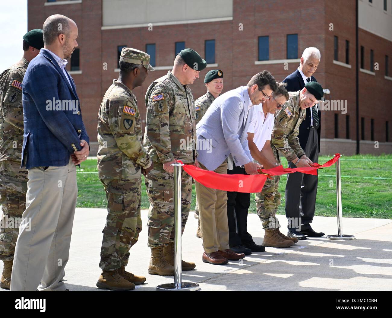 Family members and leadership from the U.S. Army John F. Kennedy ...