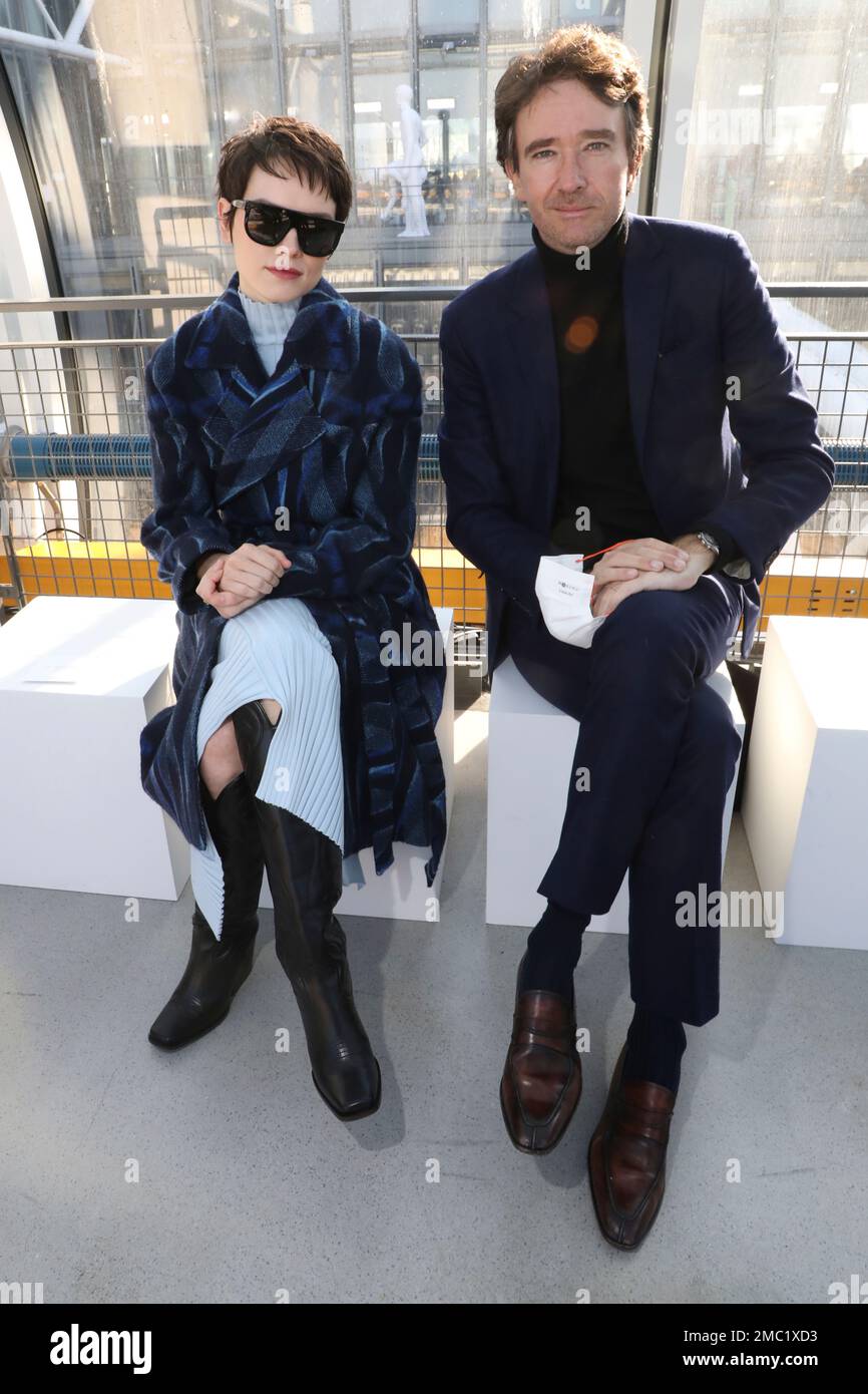 Daisy Ridley sits beside Antoine Arnault before the Stella McCartney ...