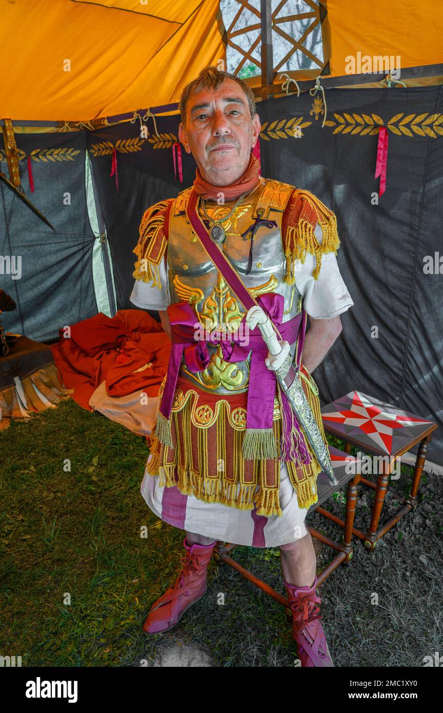 Roman officer, APC, Archaeological Park Cambodunum, Kempten, Allgaeu ...