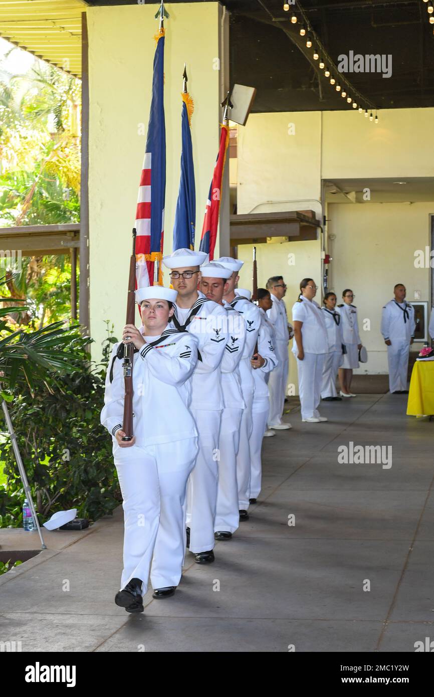 The color guard presents the colors at Navy Medicine Readiness and ...