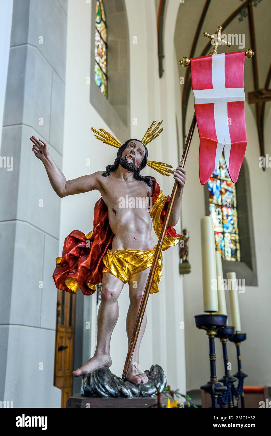 The Risen Christ with banner, St. Peter and Paul, Catholic parish ...