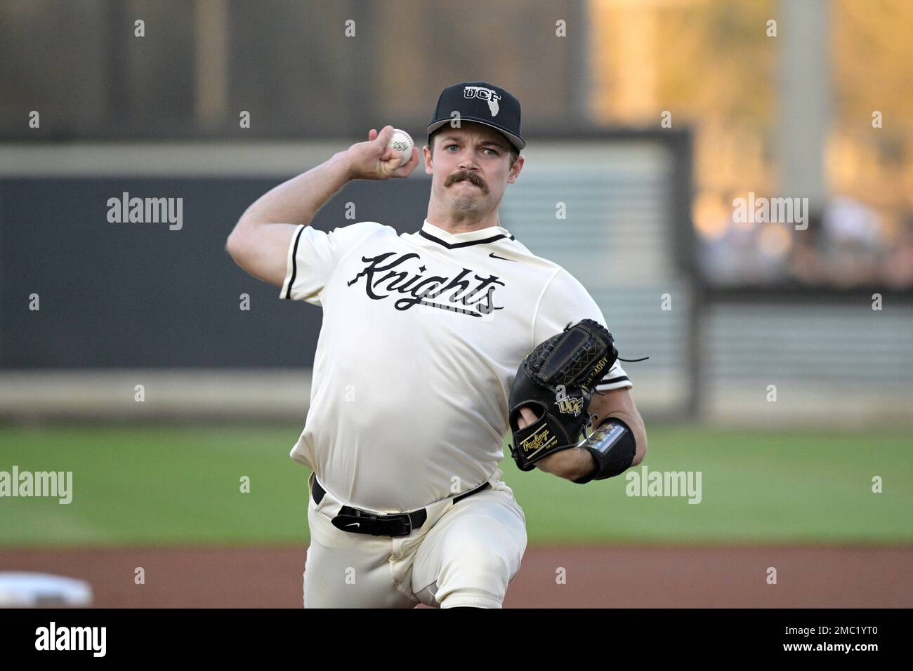Central Florida pitcher David Litchfield (1) during an NCAA baseball ...