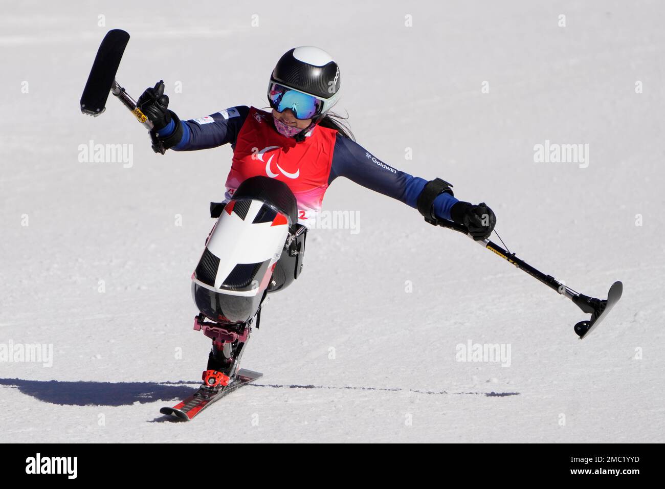 Momoka Muraoka of Japan reacts after competing in the women's super ...
